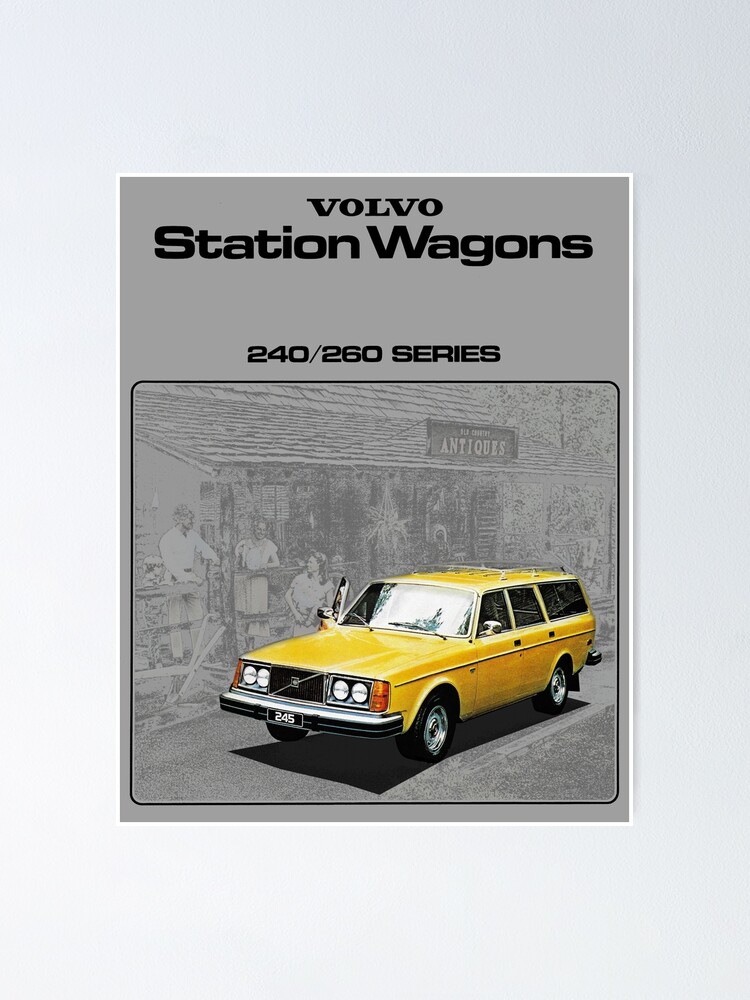 "240 - 260 SERIES BROCHURE" Poster for Sale by ThrowbackMotors | Redbubble
