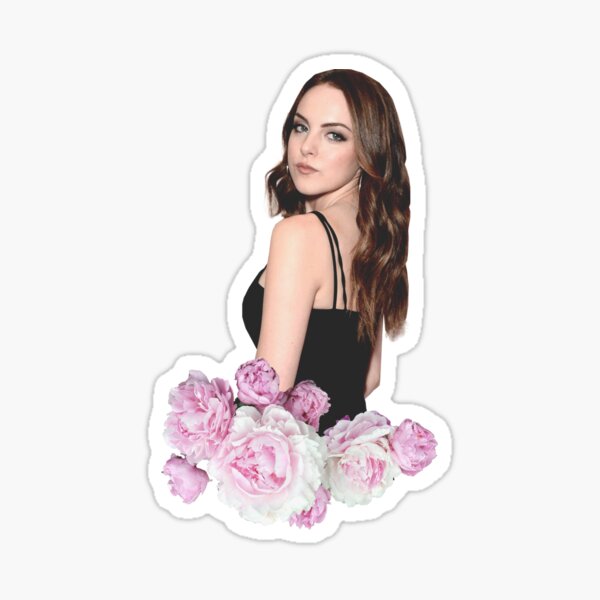 "Liz Gillies Purple Floral" Sticker by haunterie | Redbubble