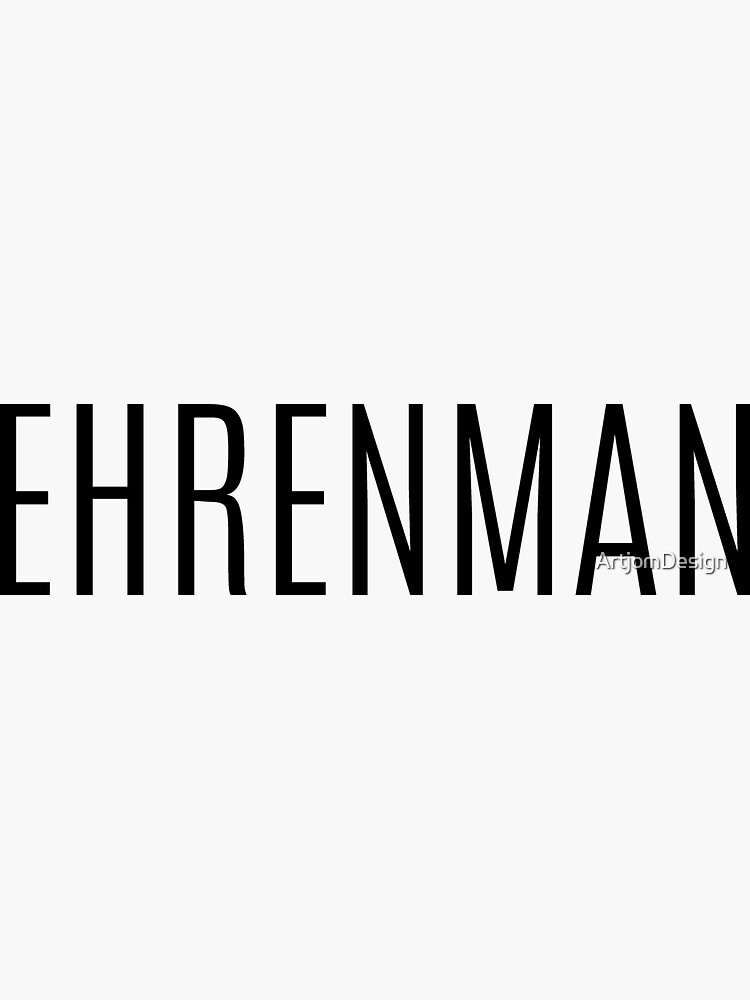 "Ehrenmann" Sticker von ArtjomDesign | Redbubble