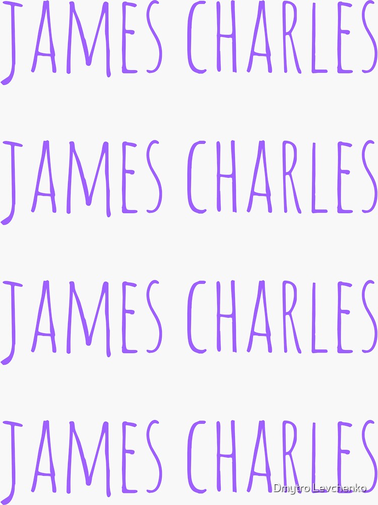 "James Charles Youtube Vlogger" Sticker for Sale by forgifts | Redbubble