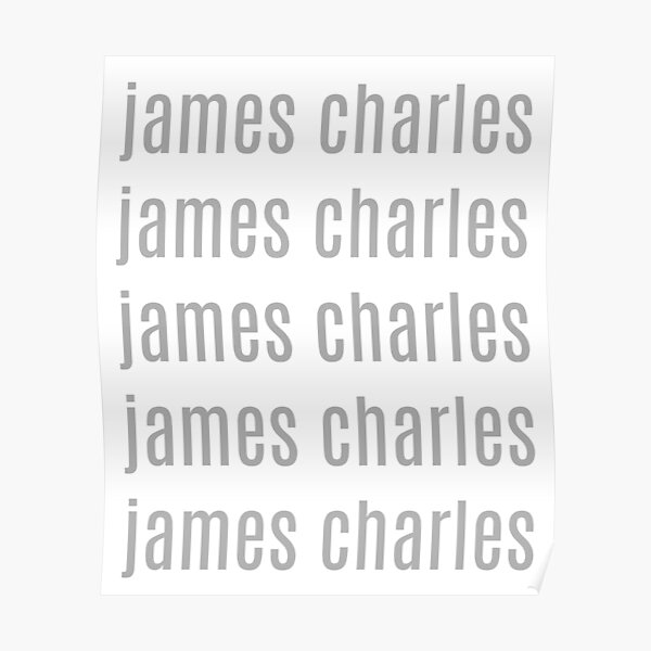 "James Charles Youtube Vlogger" Poster for Sale by forgifts | Redbubble