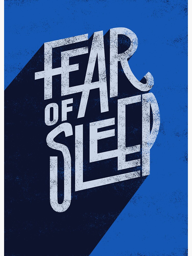 "Fear of Sleep" Sticker for Sale by grrrenadine | Redbubble