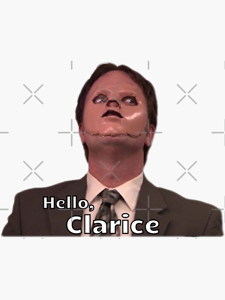 "Hello Clarice - Dwight Schrute - The Office " Sticker for Sale by ...