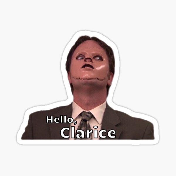 "Hello Clarice - Dwight Schrute - The Office " Sticker for Sale by ...