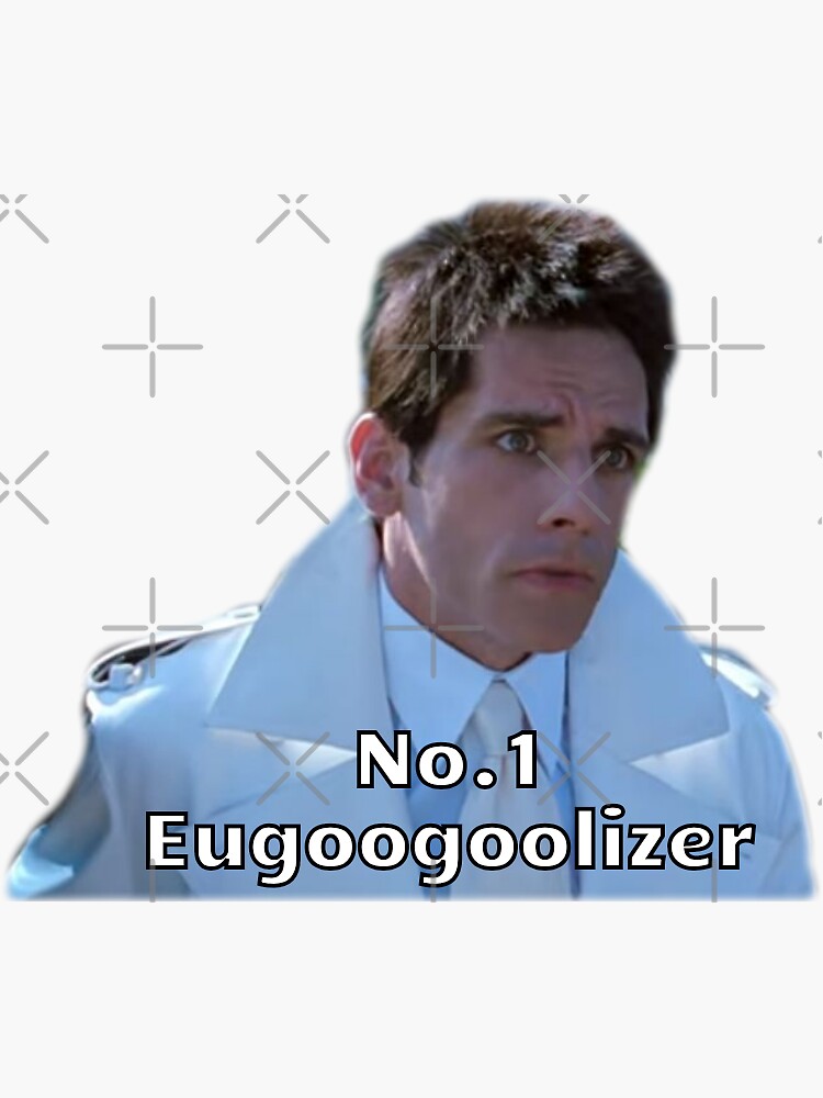 "No.1 Eugoogoolizer - Derek Zoolander " Sticker for Sale by Night-Sky ...
