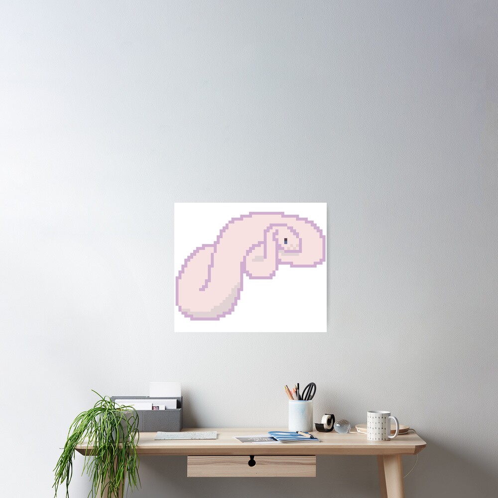 "Pastel Ball Python Pixel Art" Poster for Sale by Bunnyfuncake | Redbubble