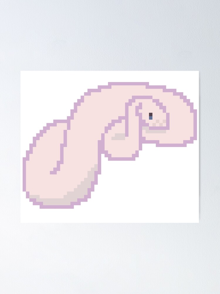 "Pastel Ball Python Pixel Art" Poster for Sale by Bunnyfuncake | Redbubble