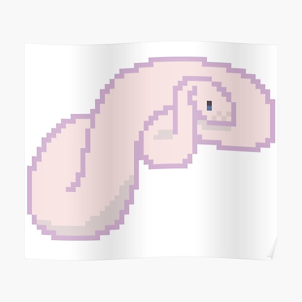 "Pastel Ball Python Pixel Art" Poster for Sale by Bunnyfuncake | Redbubble