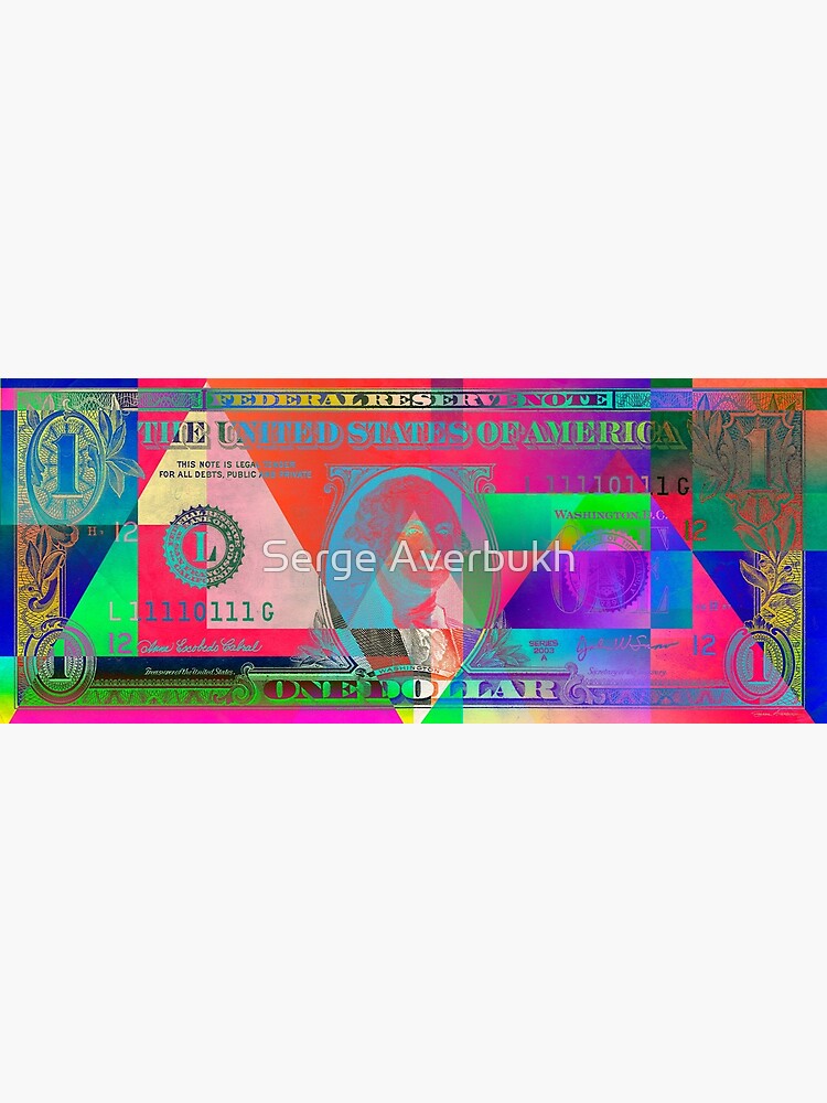 "Obverse of a Colorized One U. S. Dollar Bill " Photographic Print by ...