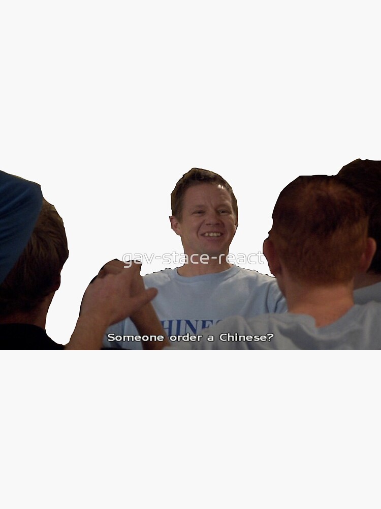 "Chinese Alan “Someone Order A Chinese” Gavin & Stacey" Sticker for ...