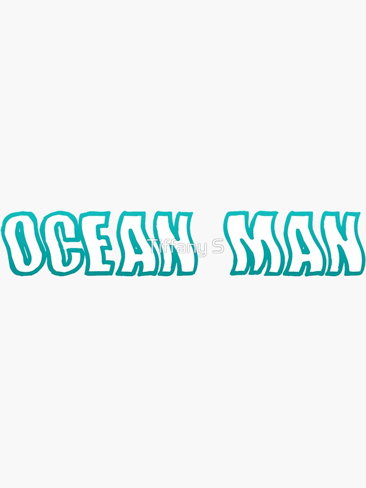 "Ocean Man" Sticker by prettytoffy | Redbubble