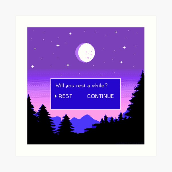"will you rest a while?" Art Print for Sale by ericleeart | Redbubble