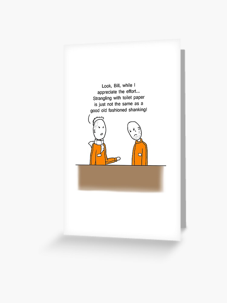 "Old Fashioned in Prison" Greeting Card for Sale by jen-foxworth ...