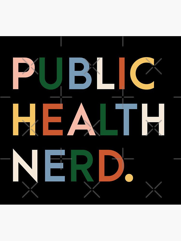"Public Health Nerd Modern Font" Sticker for Sale by Mariah Quick ...