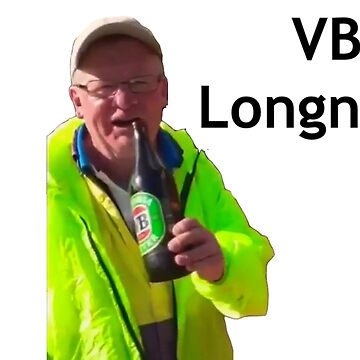 "VB Longneck Meme" Sticker for Sale by Jimmystuff | Redbubble