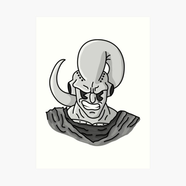 "Buuhan "Buu - Gohan absorbed" - 1920's, MANGA style" Art Print by ...