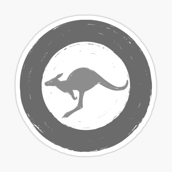 "RAAF roundel (version 2/low viz)" Sticker for Sale by LAZYJSTUDIOS ...