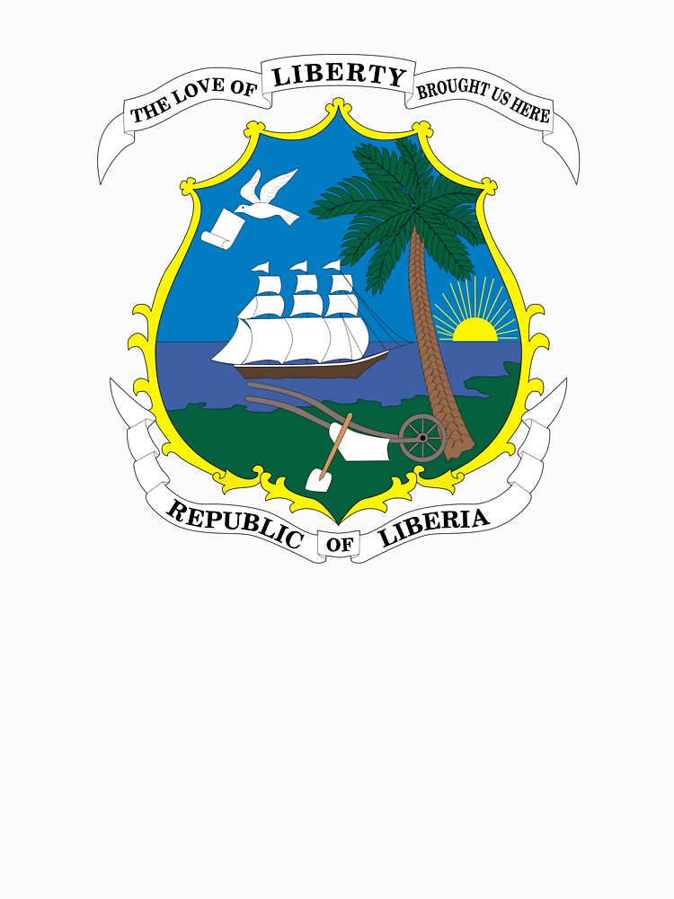 T-shirt « Coat of Arms of Liberia », par abbeyz71 | Redbubble