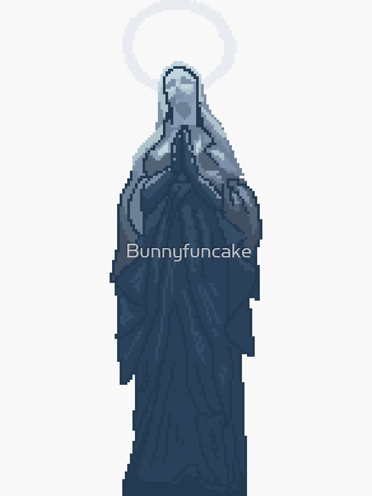 "Mother Mary Pixel Art" Sticker for Sale by Bunnyfuncake | Redbubble