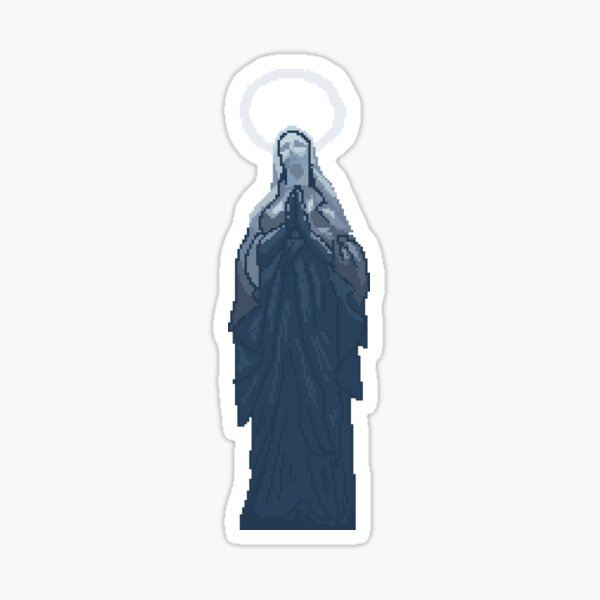 "Mother Mary Pixel Art" Sticker for Sale by Bunnyfuncake | Redbubble