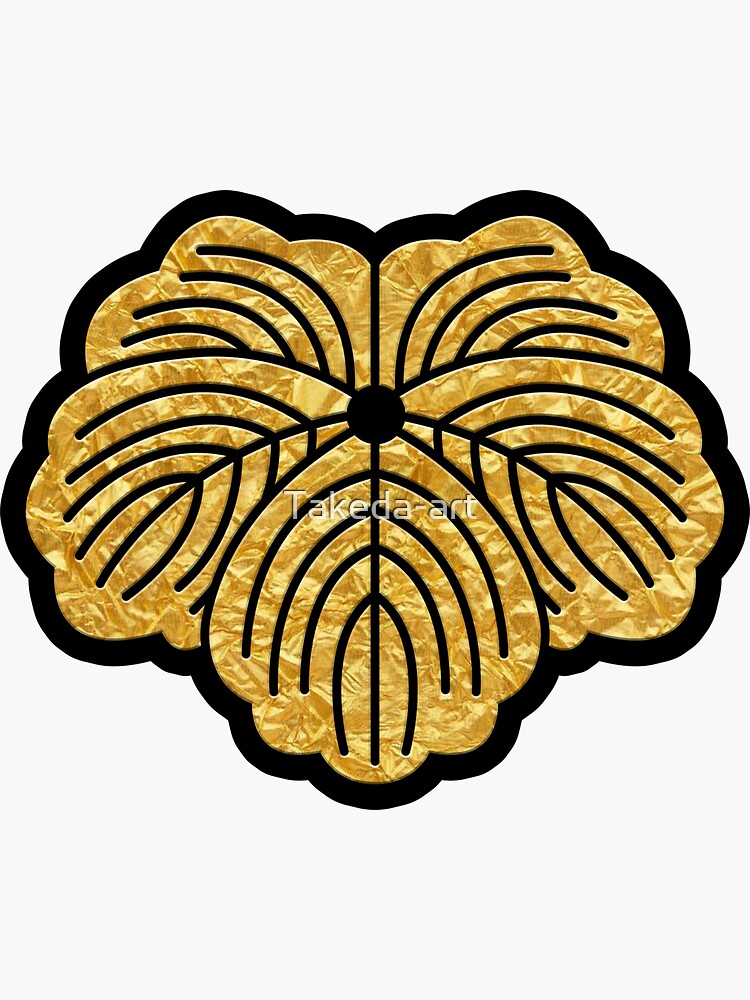 "Japanese Mon Tsuta" Sticker for Sale by Takeda-art | Redbubble