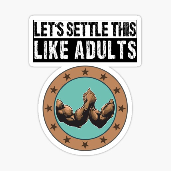 "Funny Arm Wrestling Armwrestling Weight Training" Sticker for Sale by Basti09 | Redbubble