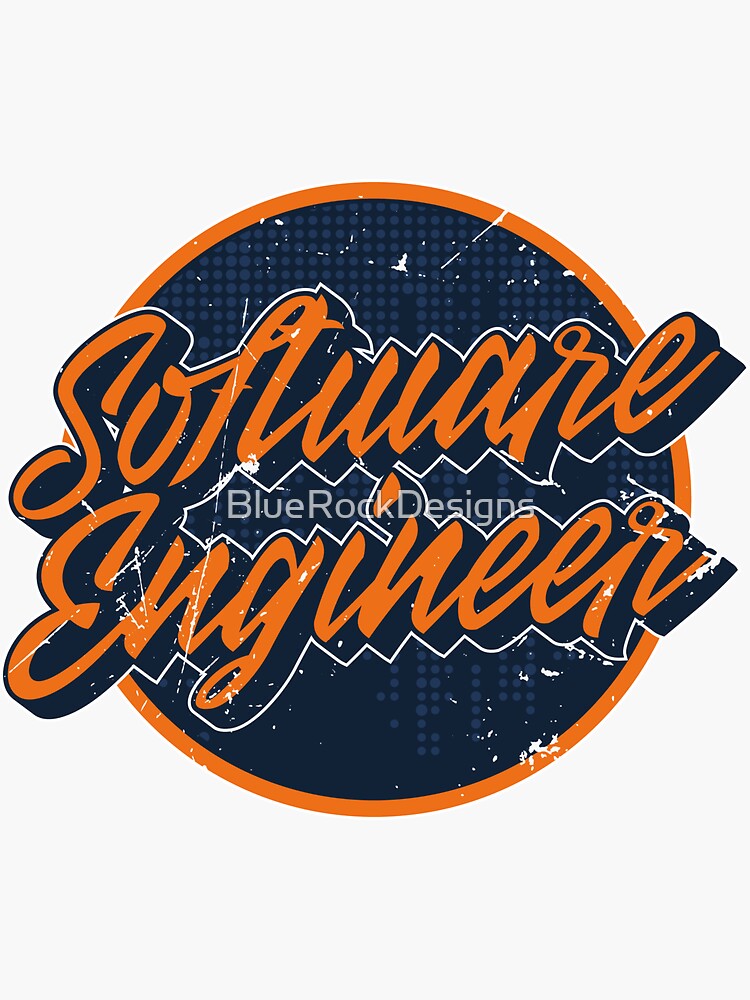"Software Engineer Logo" Sticker by BlueRockDesigns | Redbubble