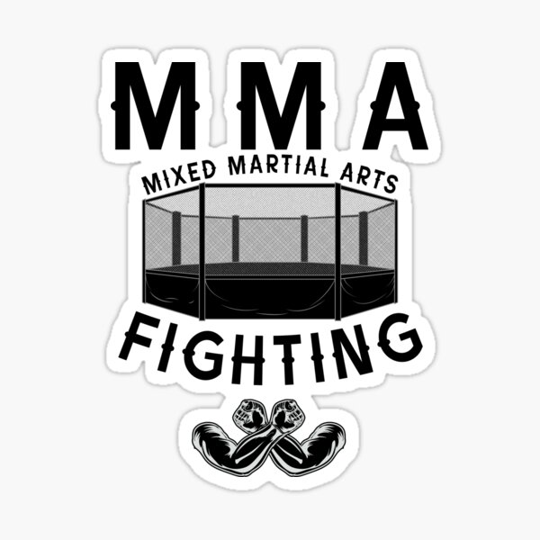 "MMA Fighter Mixed Martial Arts Fighting Athlete" Sticker for Sale by ...
