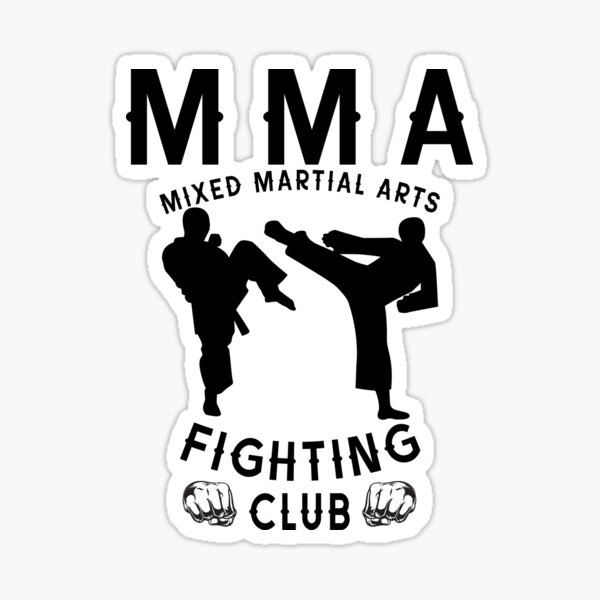 "MMA Fighter Mixed Martial Arts Fighting Athlete" Sticker for Sale by ...
