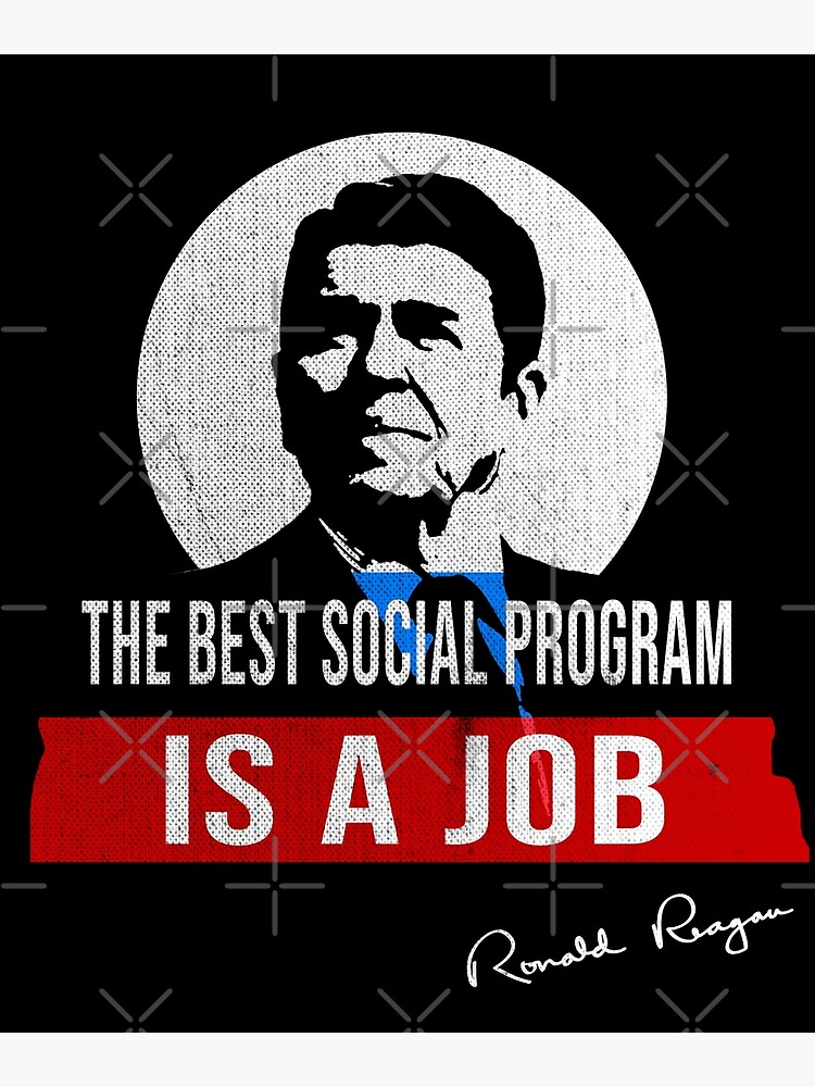 "Ronald Reagan Retro Design with the US Flag's Colors" Art Print by ...