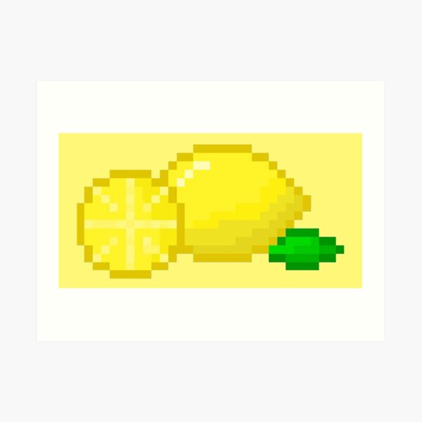 "Lemon pixel art" Art Print by AsKartongs | Redbubble