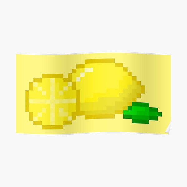 "Lemon pixel art" Poster by AsKartongs | Redbubble