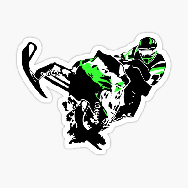 Snowmobiling Stickers | Redbubble