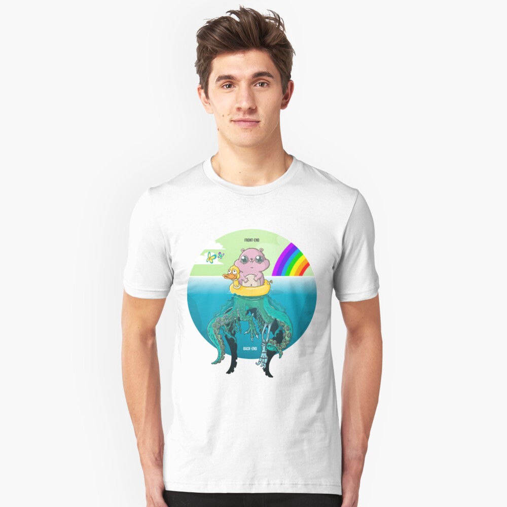 Frontend Vs Backend T Shirt By Bluecoders Redbubble