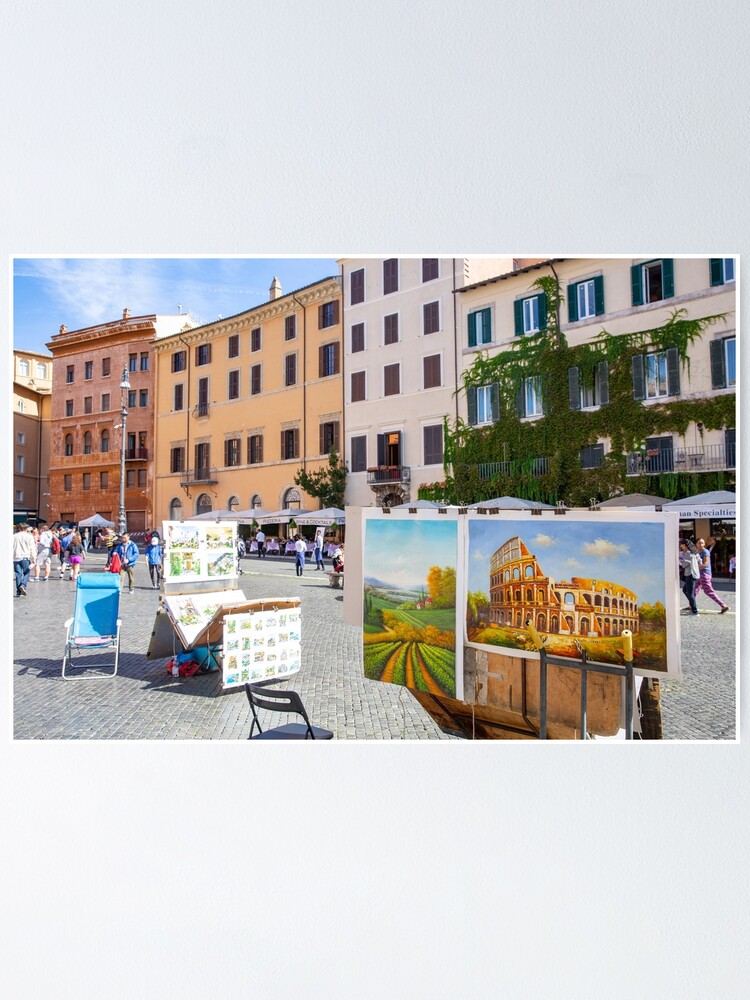 "Piazza Navona Rome" Poster by martinberry | Redbubble