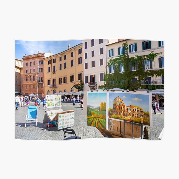 "Piazza Navona Rome" Poster by martinberry | Redbubble