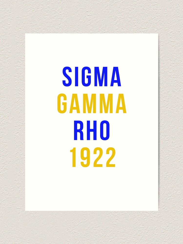 "Sigma Gamma SGRHO Rho - Pretty Poodle" Art Print by GLifestyle | Redbubble