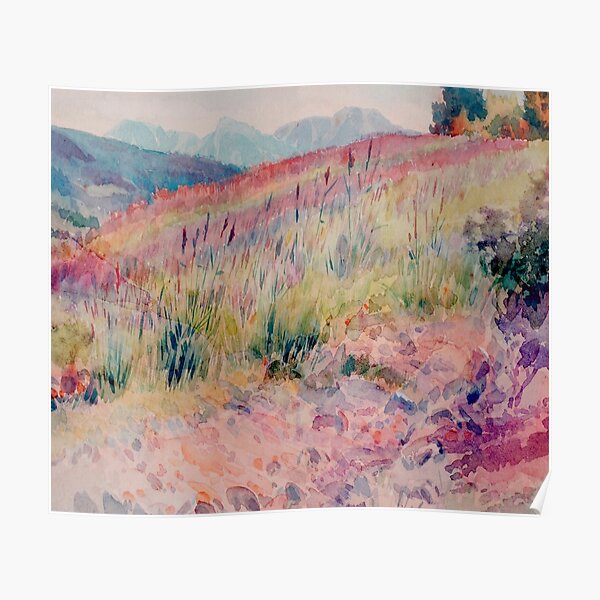 "rainbow pasture" Poster by cake-and-ale | Redbubble