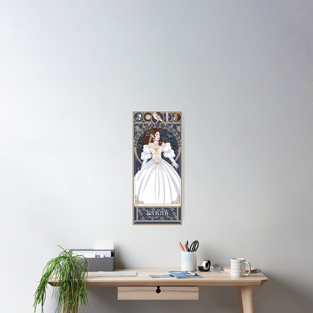 "Sarah Nouveau - Labyrinth" Poster for Sale by CptnLaserBeam | Redbubble