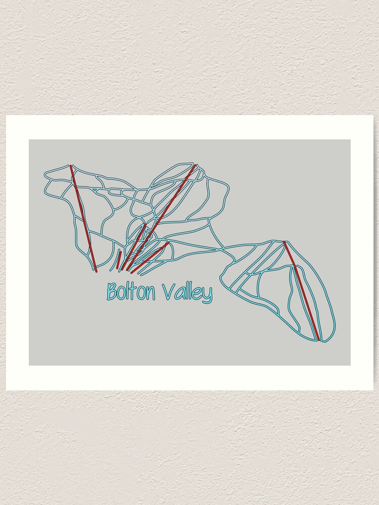 "Bolton Valley Trail Map" Art Print for Sale by ChasingGnarnia | Redbubble