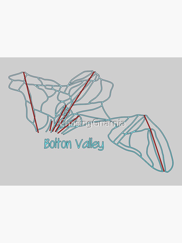 "Bolton Valley Trail Map" Art Print by ChasingGnarnia | Redbubble