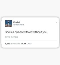 Khalid Tweets Stickers | Redbubble