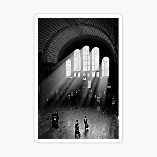 "Grand Central..." Sticker for Sale by FrenchRedFish | Redbubble