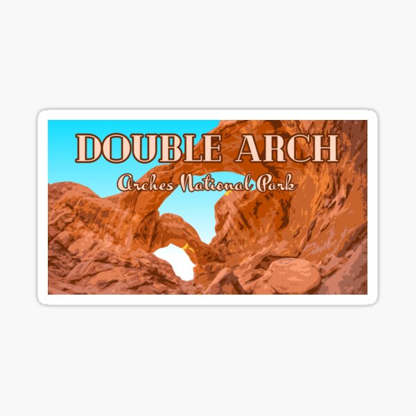 "Double Arch" Sticker for Sale by jhokit123 | Redbubble