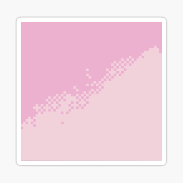 "The 8-Bit Pixel Fashion Pattern Pink Pastel" Sticker by hatgirldesign ...