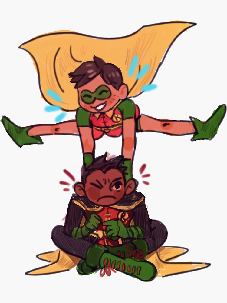 "Hey Robin! " Sticker for Sale by boxymilk | Redbubble