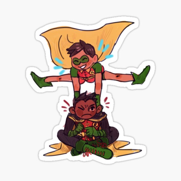 "Hey Robin! " Sticker for Sale by boxymilk | Redbubble