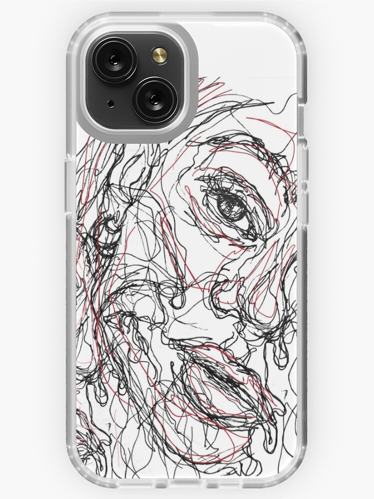 "Self reflection - line drawing" iPhone Case for Sale by Jillian ...