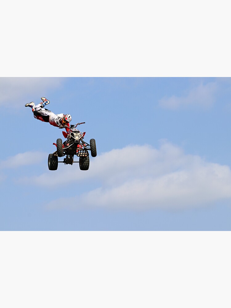 "Quad Stunts - In The Air III" Sticker by debop1 | Redbubble