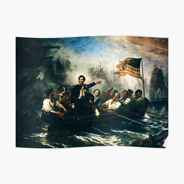 "Battle of Lake Erie - Oliver Hazard Perry - War of 1812" Poster by ...